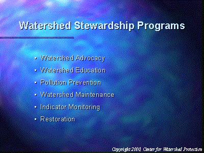 Watershed Stewardship Programs