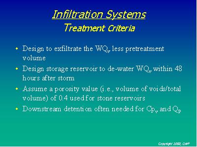 Infiltration Systems