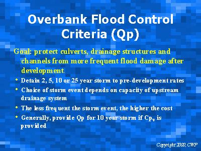 Overbank Flood Control